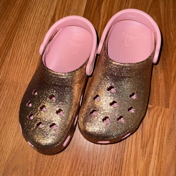CROCS | Shoes | Disney Crocs Rose Gold | Poshmark